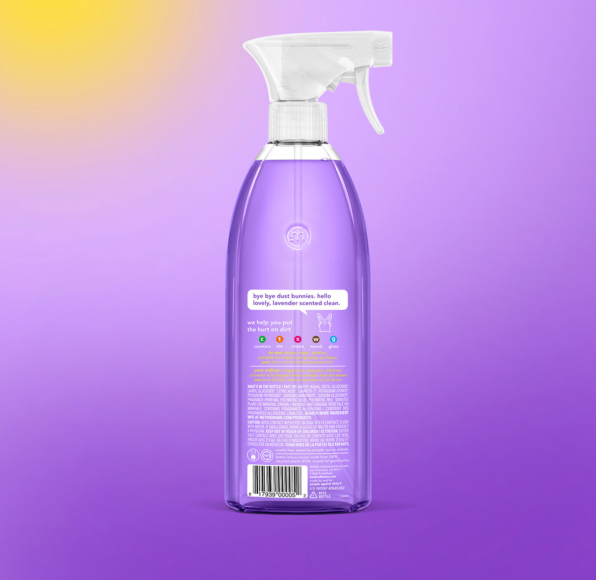 all purpose cleaner 828ml - french lavender – method home singapore