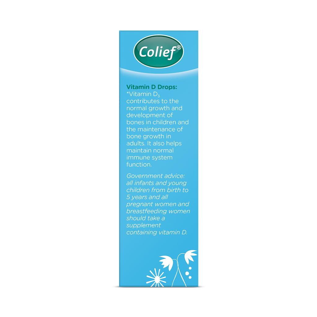Colief Vitamin D3 Drops 200IU 20ml (Suitable for the whole family ...