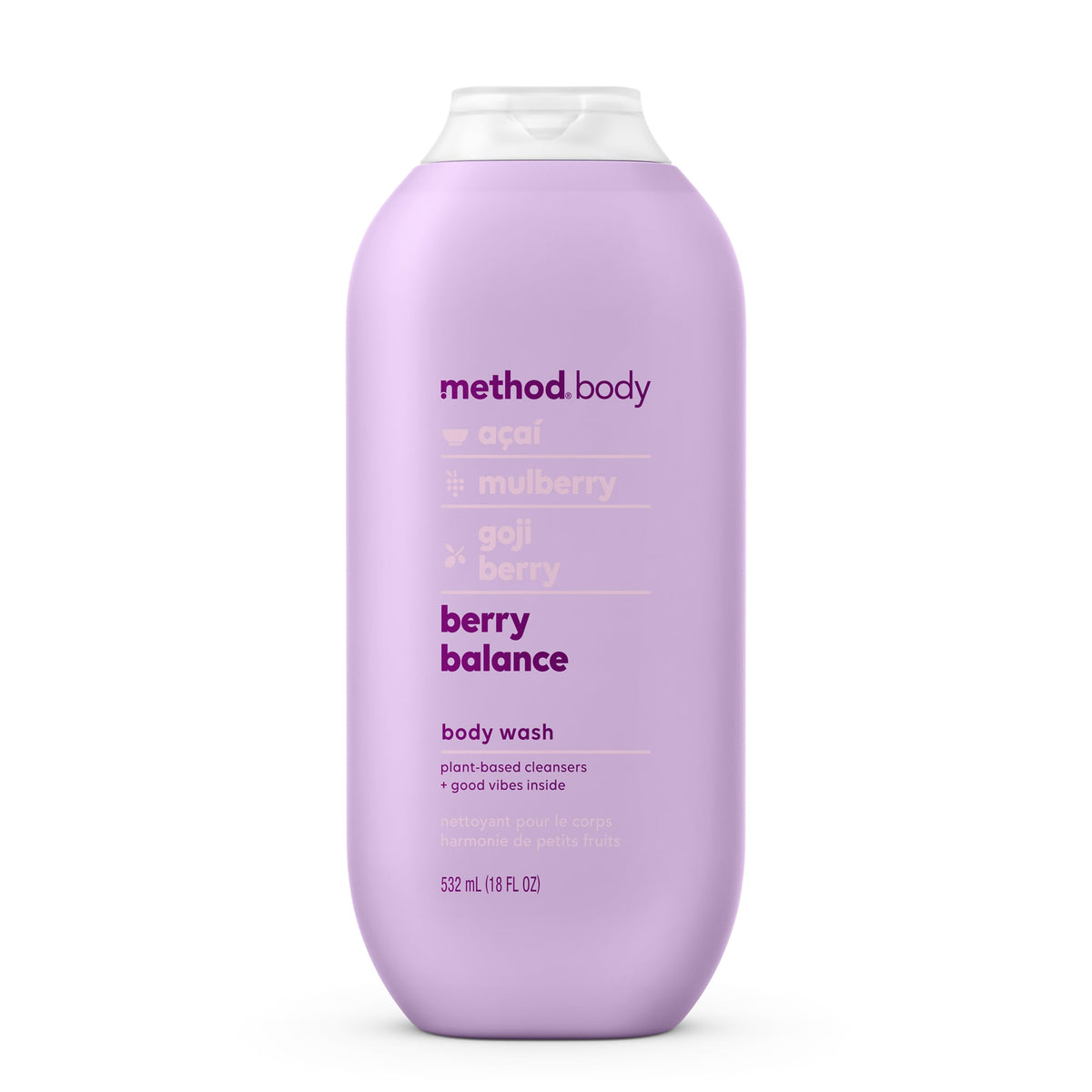 body wash 532ml - berry balance | method home singapore