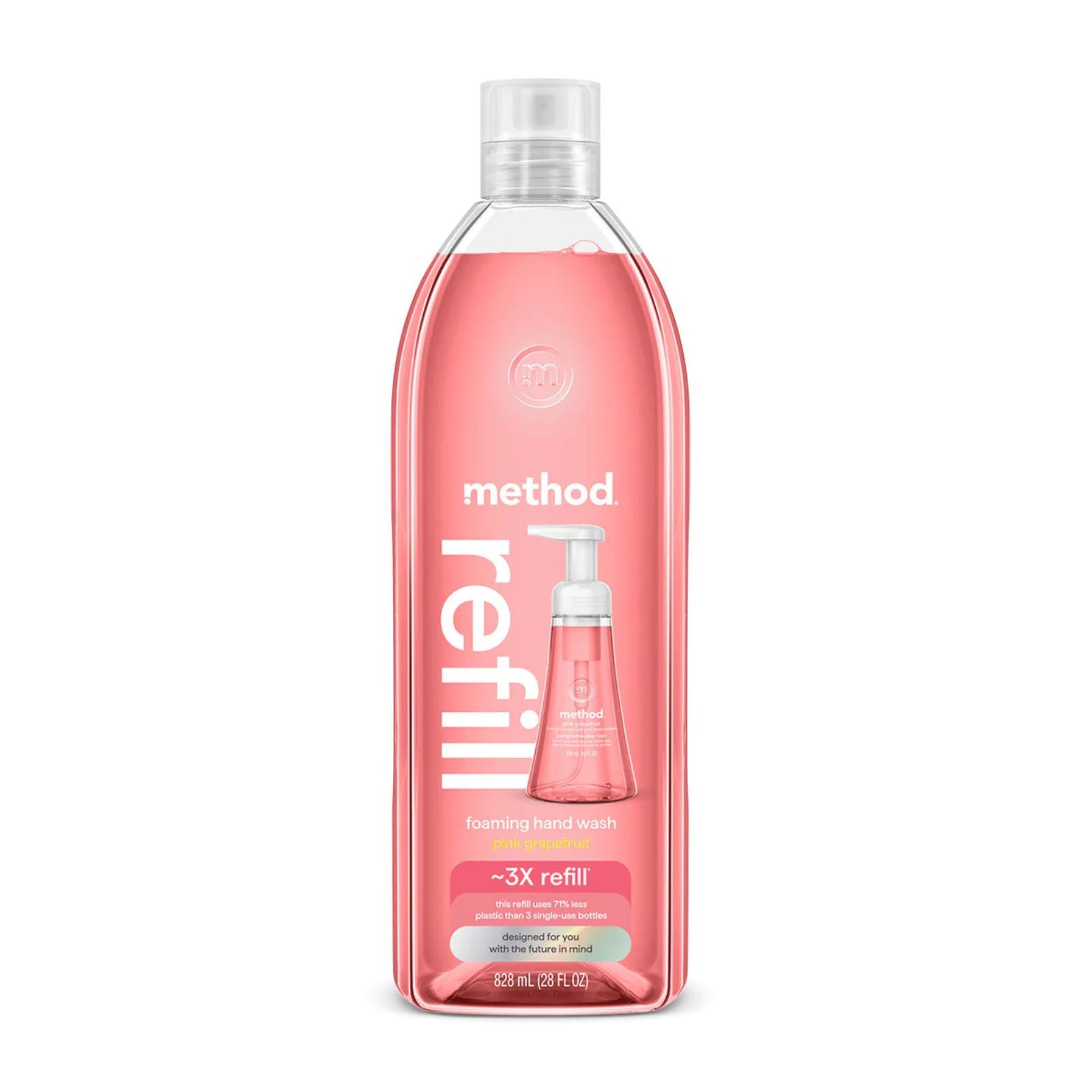foaming hand wash refill 828ml - pink grapefruit – method home singapore