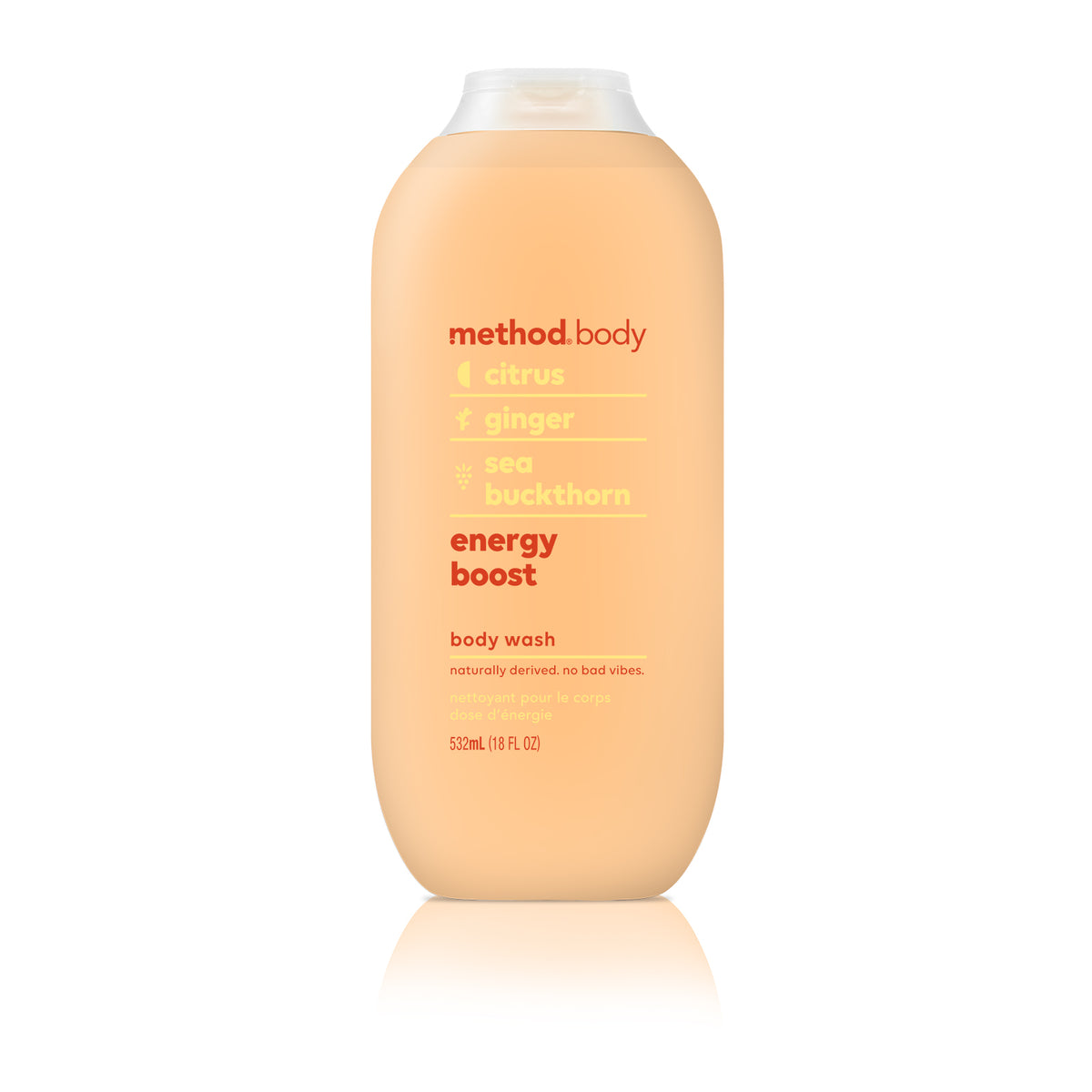 body wash 532ml - energy boost – method home singapore