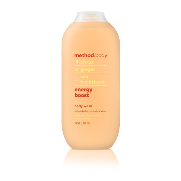 body wash 532ml - energy boost – method home singapore