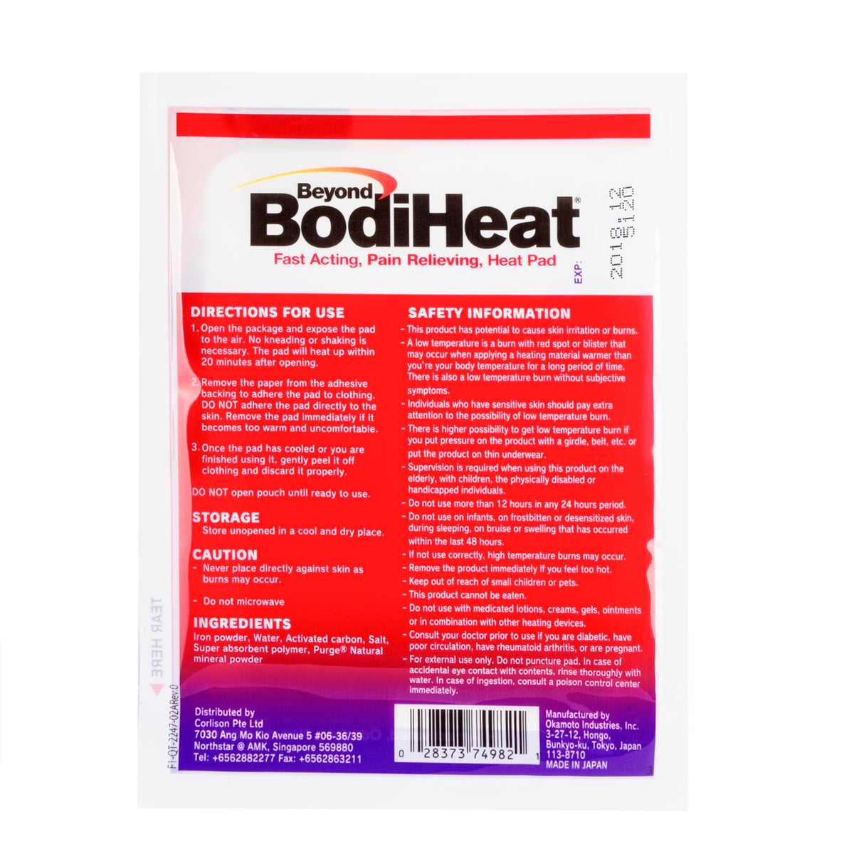 Beyond BodiHeat® Heat Pack (Singles) – method home singapore