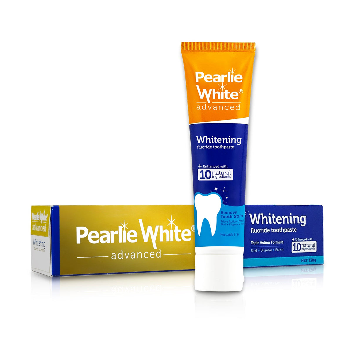 Pearlie White Advanced Whitening Fluoride Toothpaste 130g – method home ...